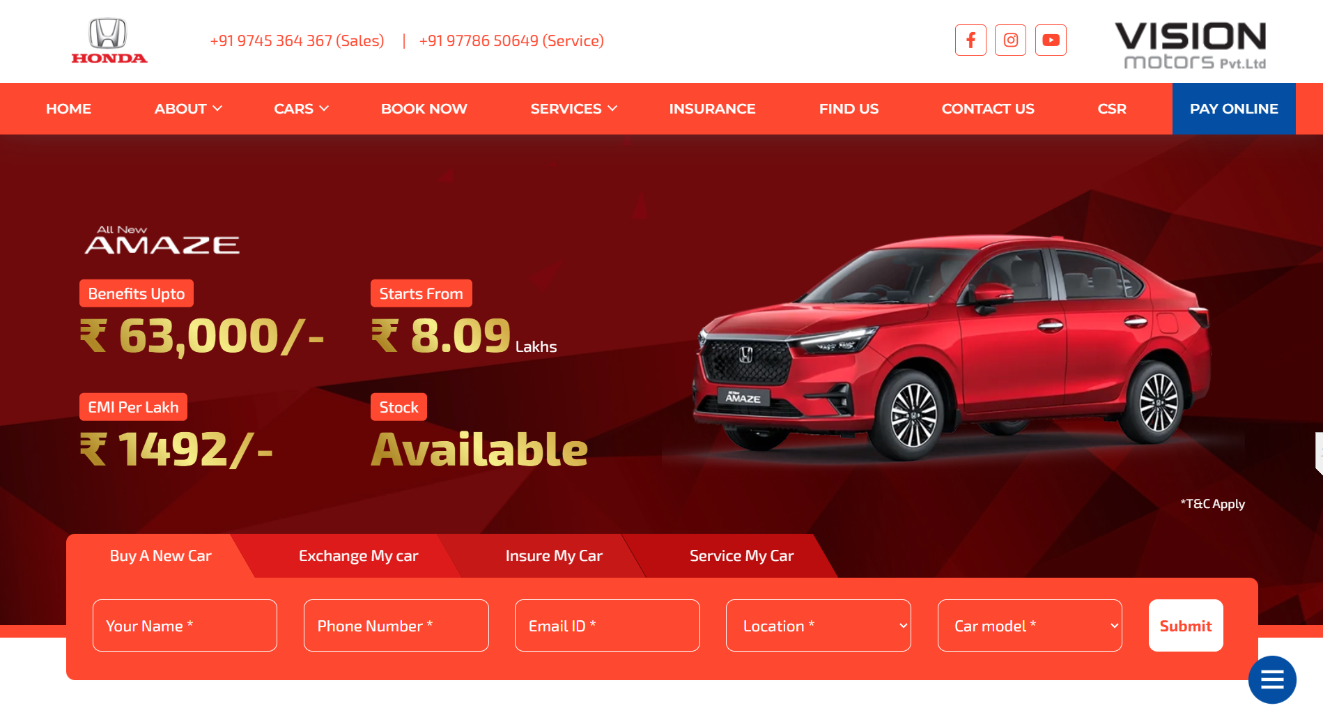 Car | Vision Motors Pvt Ltd